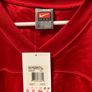 Nike | Shirts | Brand New Red Nike Red Football Jersey 3x Tags Attached ...